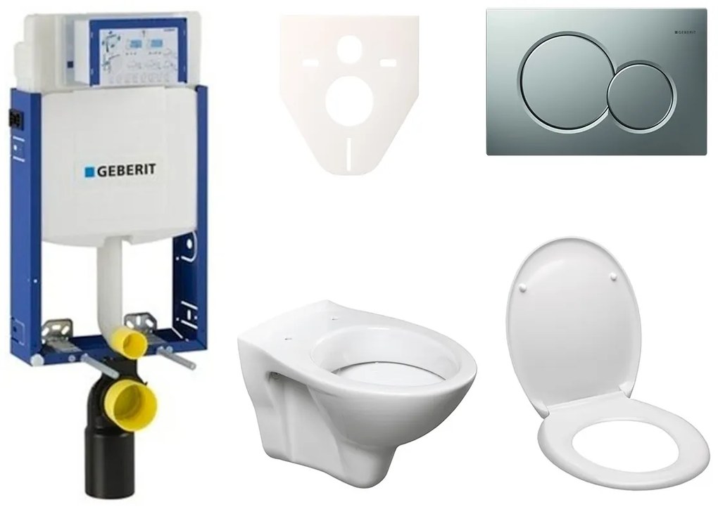 Cenově zvýhodněný závěsný WC set Geberit k zazdění + WC S-Line S-line Pro 110.302.00.5ND3