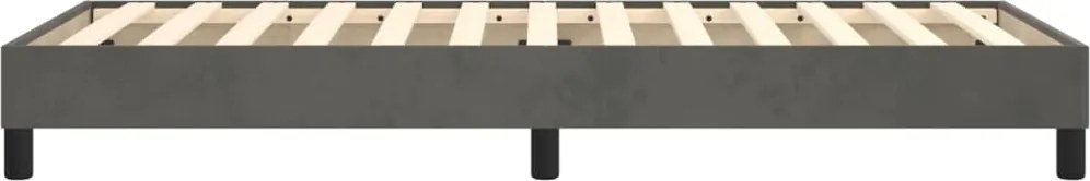 Rám postele s boxspringem tmavě šedý 90 x 200 cm samet 3120749