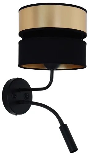 Brilagi - Nástěnná lampa ROYAL 1xE27/15W/230V + 1xG9/3W černá/zlatá