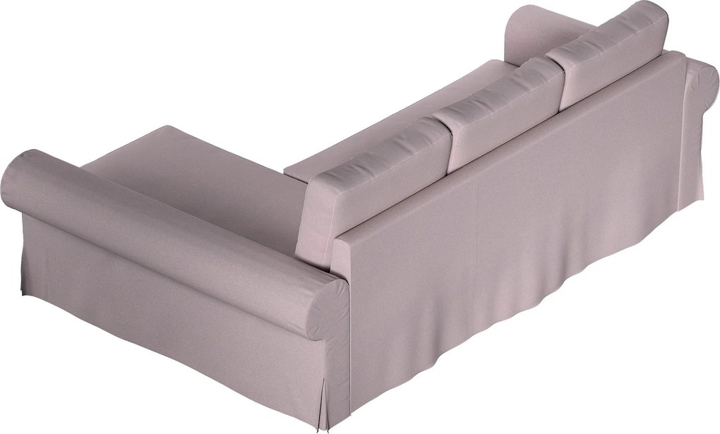 Potah na pohovku IKEA Backabro rozkládací se šezlongem barva růžová látka pletený vzor