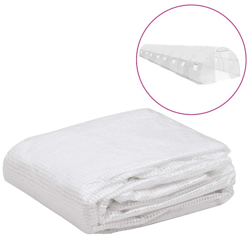 Náhradní plachta na skleník (36 m²) 3 x 12 x 2 m průhledná 316439