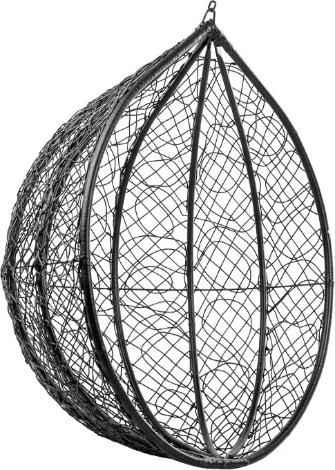 BPS-koupelny Závěsné houpací křeslo GARDEN KORFU HYD-4350 bez podstavce, černé