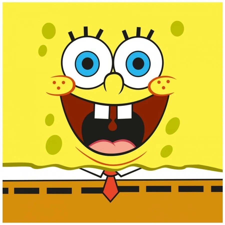 Dětský magický ručník Spongebob - 30 x 30 cm
