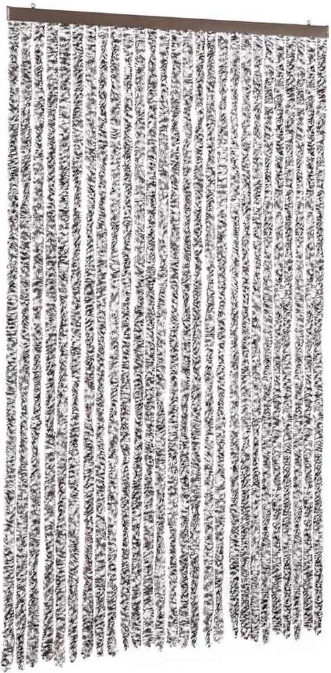 Závěs proti hmyzu hnědý a béžový 118 x 220 cm Chenille 315131