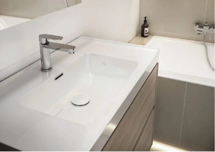 Cersanit Crea BOX skříňkové umyvadlo 100cm, bílá, K114-018