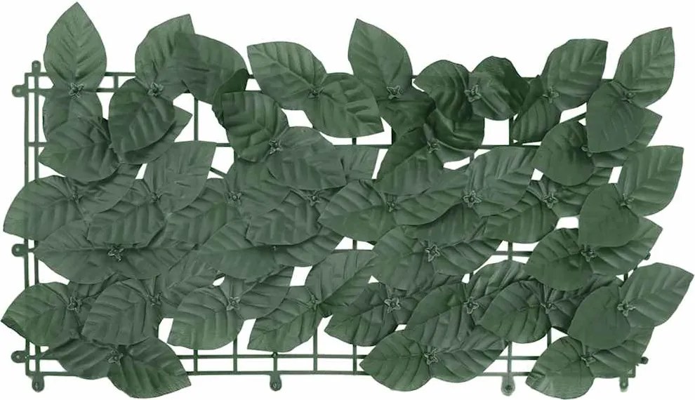 Balkónová zástěna s tmavě zelenými listy 300 x 100 cm 315487