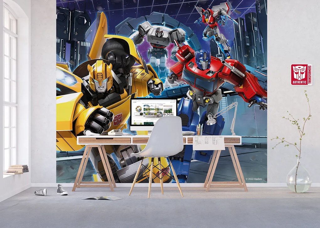 Dětská vliesová fototapeta na zed' Transformers | 300 x 270 cm | DDTD4P7805