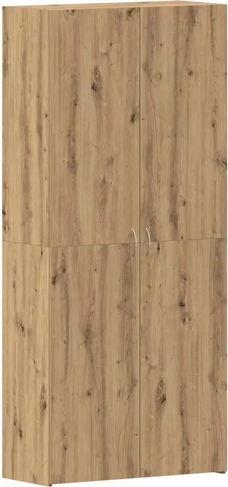 Skříň na obuv 80 x 35.5 x 180 cm Kompozitní dřevo Hnědá 3333844
