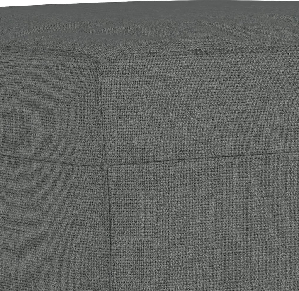 3dílná sedací souprava s polštáři tmavě šedá textil 3202111