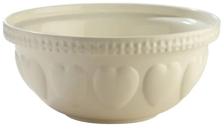 Mason Cash Hearts Mixing Bowls s12 mísa, 29 cm krémová