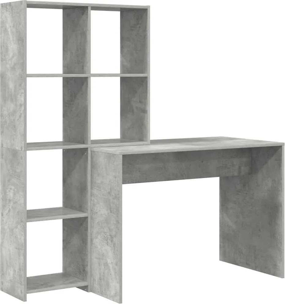 Stůl Betonově šedá 138,5 x 55 x 143 cm Kompozitní dřevo 3337252