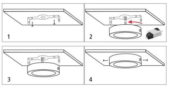 LED Stropní svítidlo LED/24W/230V 4200K pr. 28,5 cm bílá