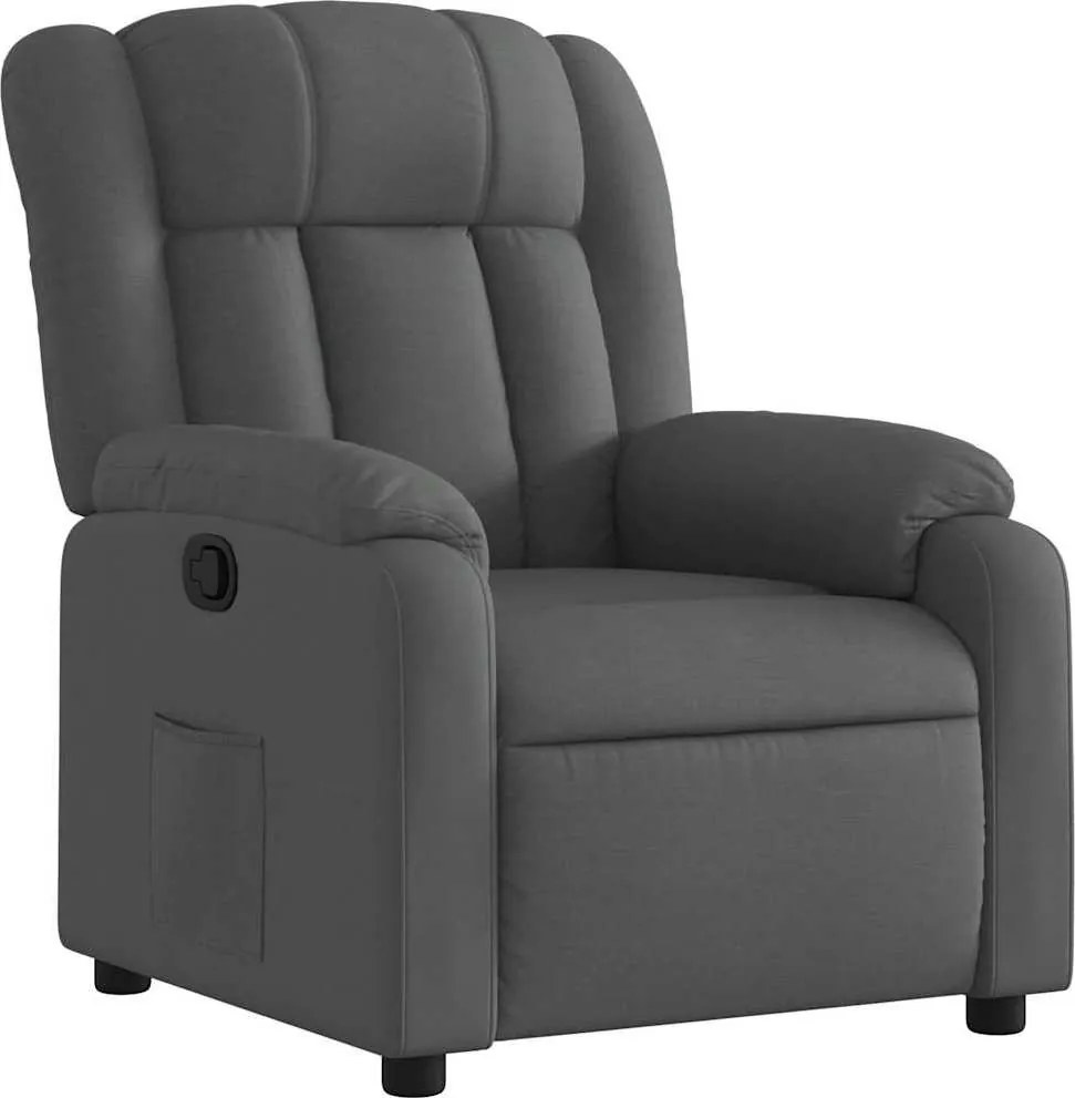 vidaXL Polohovací křeslo textil [373575] Barva: Tmavě zelená