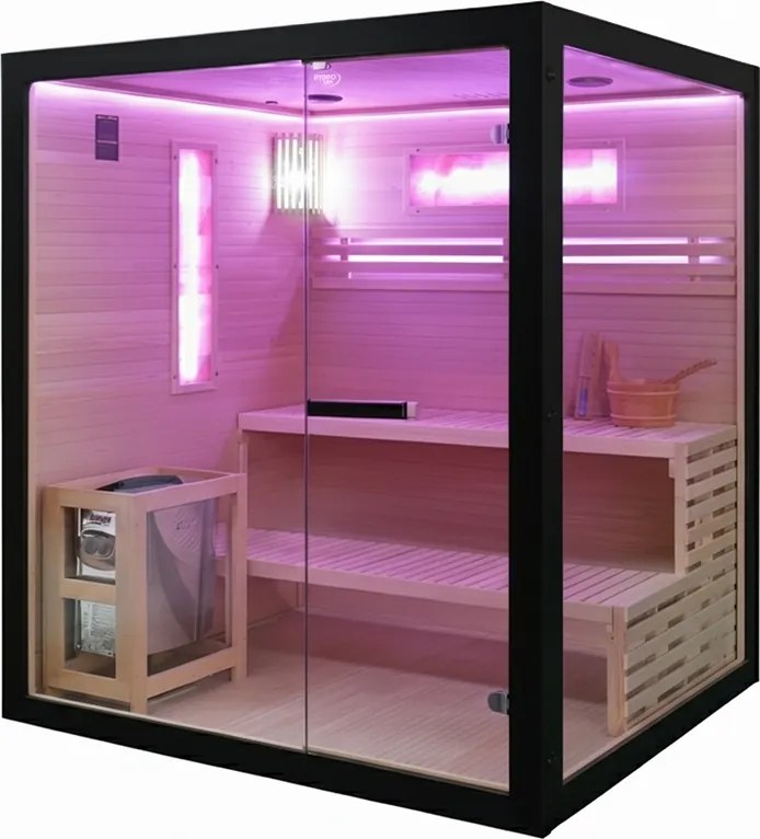BPS-koupelny Finská sauna Relax HYD-6719 180x160, 4 osoby