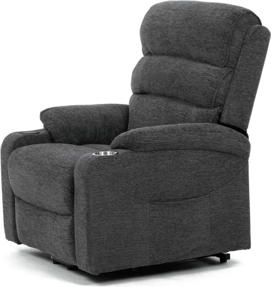 Polohovací křeslo šedé, elektrické TV-S8348 GREY2