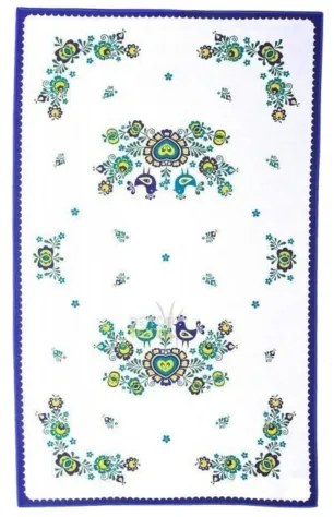 Forbyt Kuchyňská utěrka Folklor modrá 72x44 cm, 1 ks