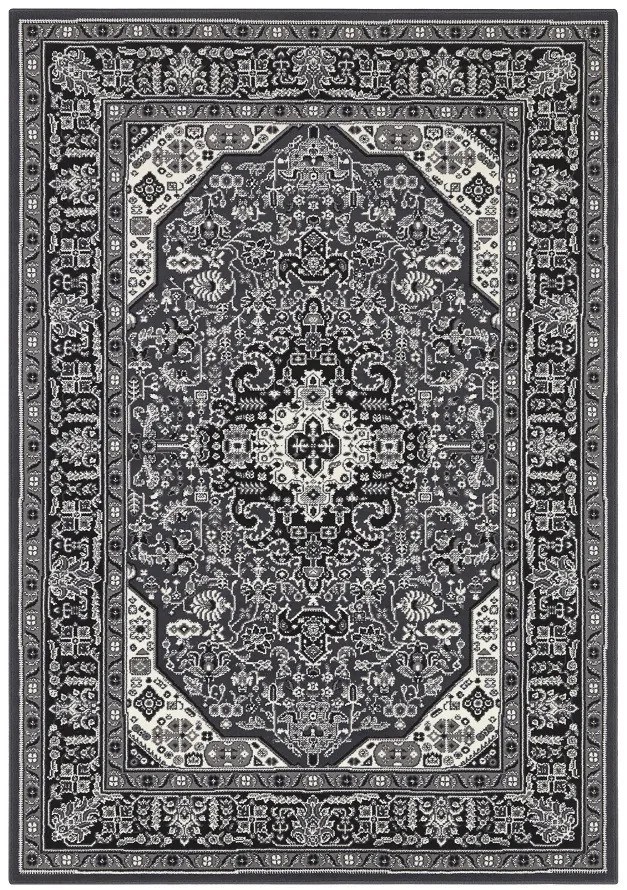 Hans Home | Kusový koberec Mirkan 104436 Dark-grey - 120x170