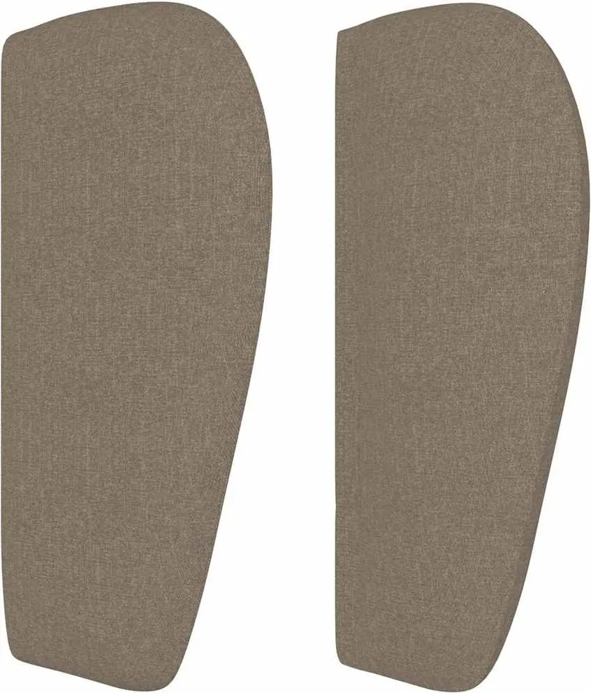 Čelo postele typu ušák taupe 203x23x78/88 cm textil 3117408