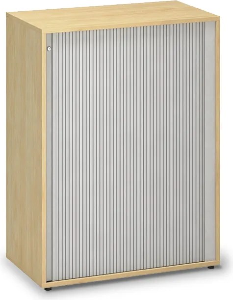 Střední žaluziová skříň ProOffice 80 x 45 x 106,3 cm, divoká hruška