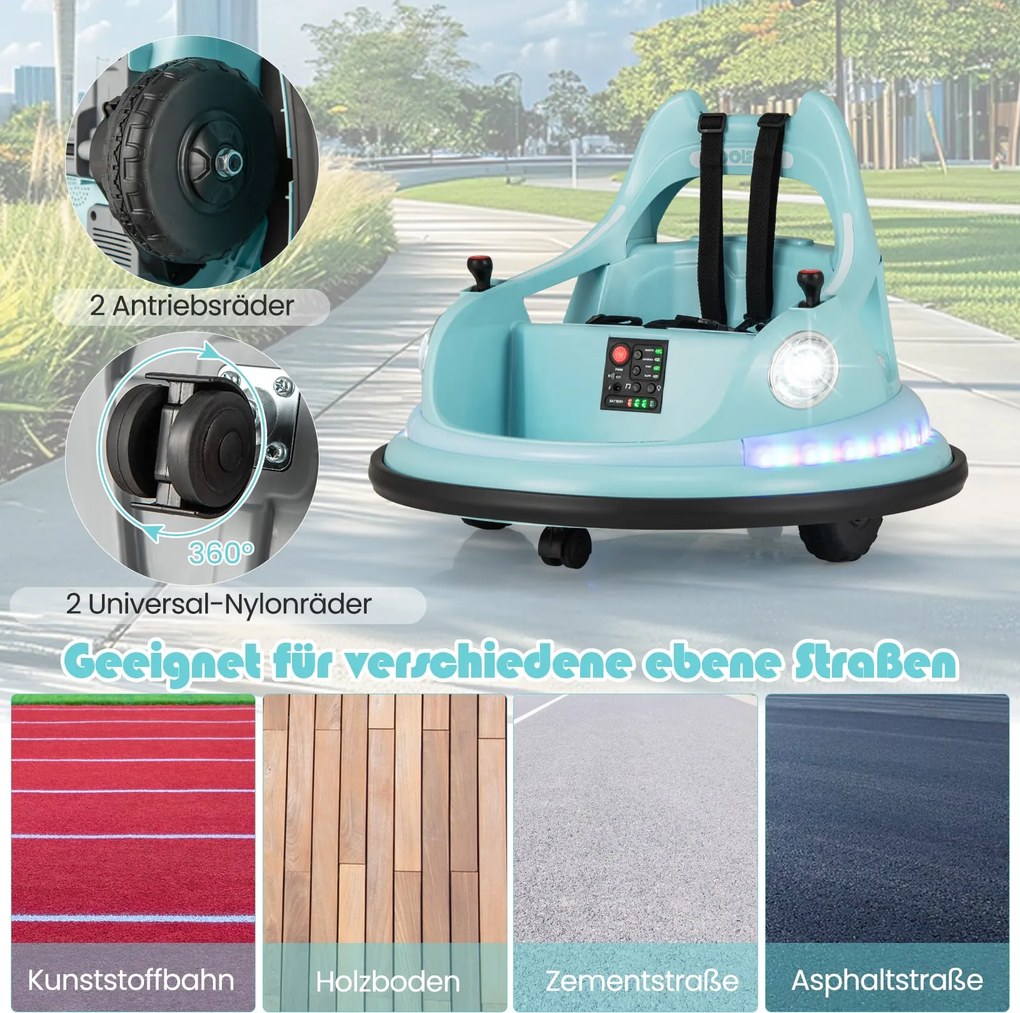 Costway Dětské elektrické nárazníkové autíčko 12 na V baterie