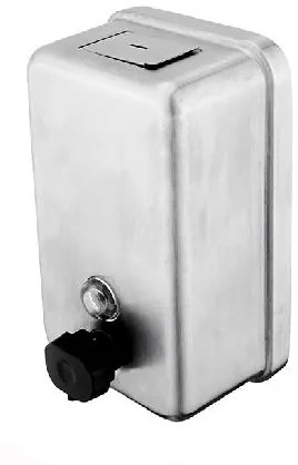 Nimco - Nástěnný zásobník tekutého mýdla, 1100 ml, broušená nerez HPM 8131-10