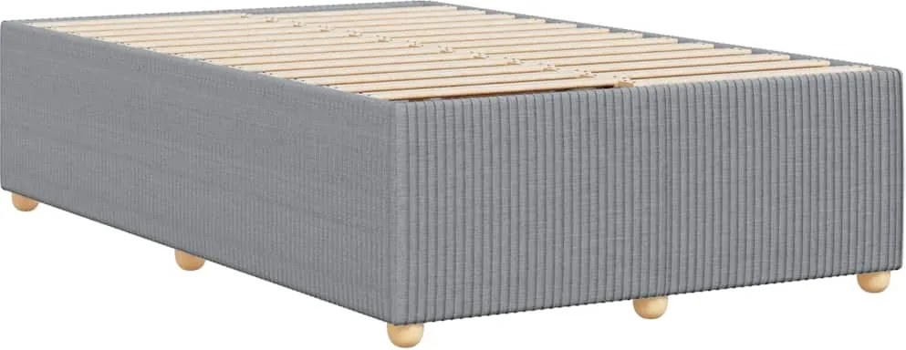 Rám postele bez matrace světle šedá 120 x 200 cm textil 3284928
