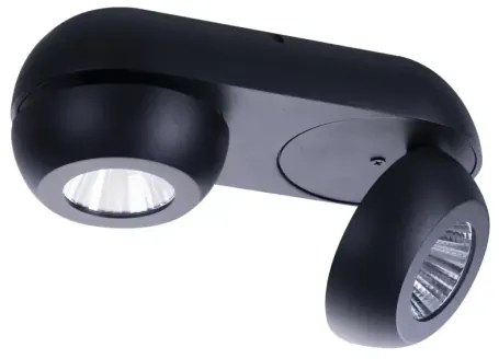 LED bodové světlo Ojos 2 černé