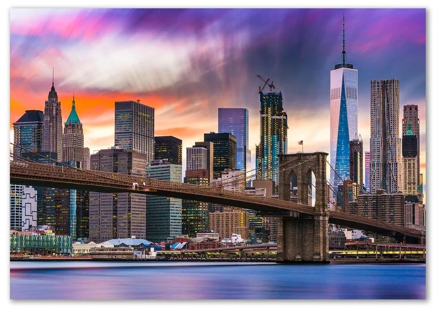 Wallmuralia Fotoobraz na skle Manhattan New York 100x70 cm