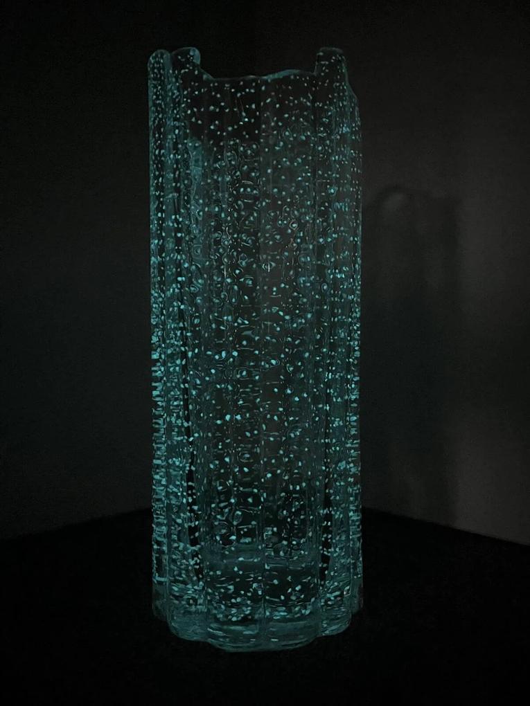Svítící skleněná váza ELISSA 25cm