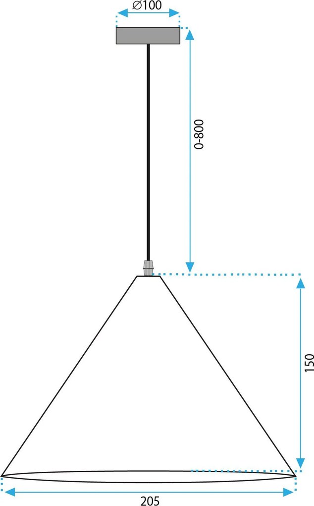 Toolight Toolight, stropní svítidlo 1xE27 APP1443-1CP, tmavé dřevo, OSW-01270
