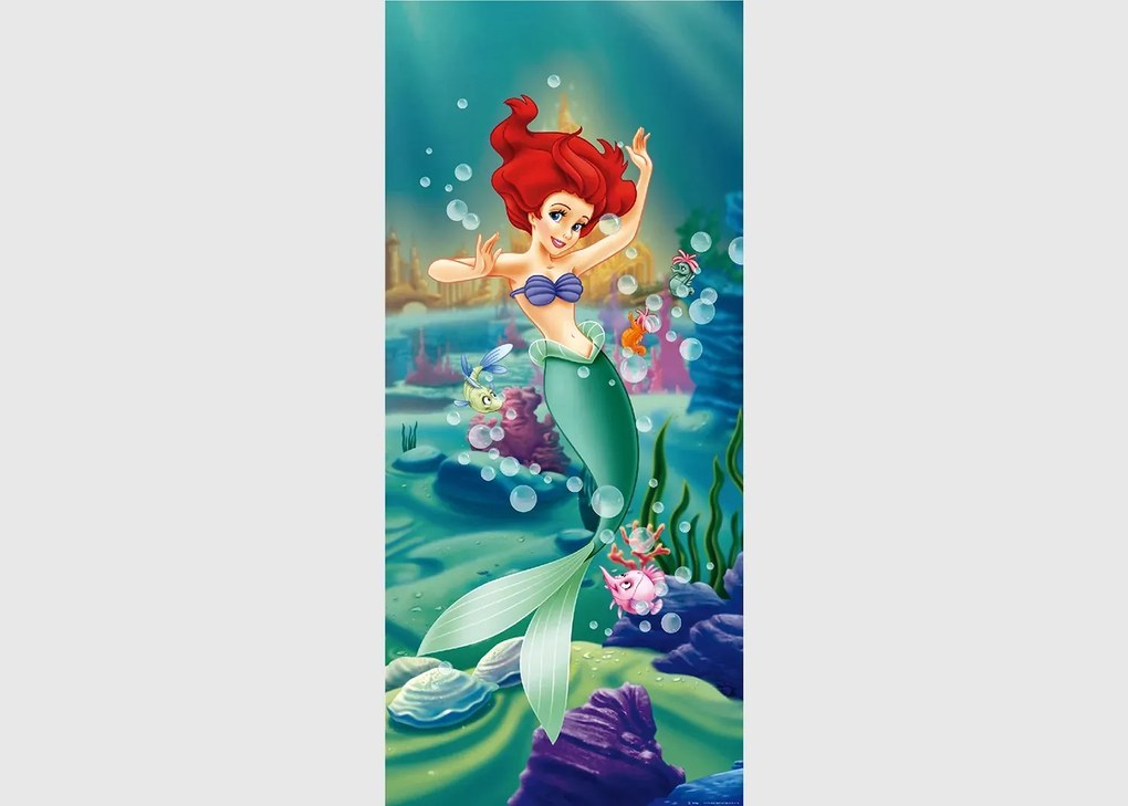 Dětská vliesová fototapeta na zed' Ariel pod Vodou, Disney | 90 x 202 cm | DFTDNV 5410