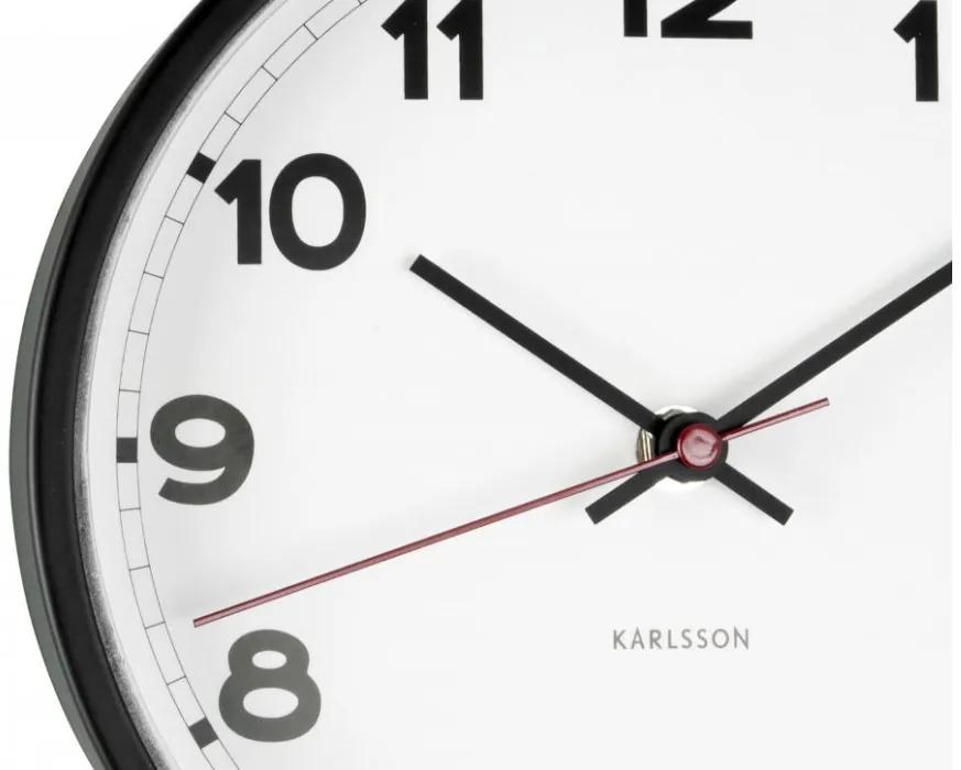 Designové nástěnné hodiny 5846WH Karlsson 22cm
