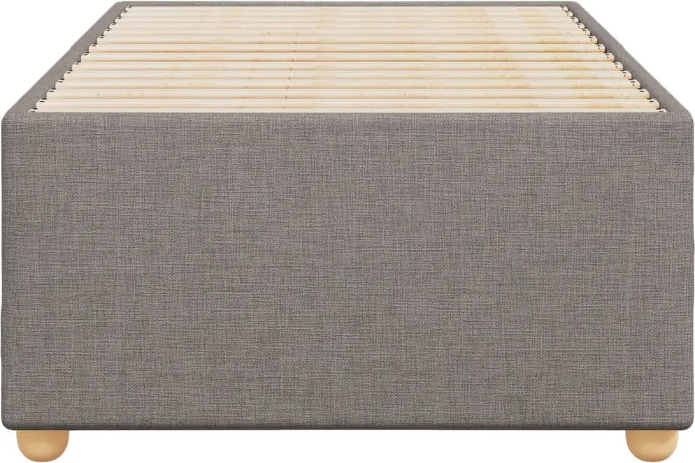 Rám postele bez matrací taupe 90x190 cm textil 3284698