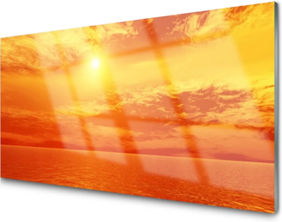 Skleněný obraz Slunce Moře Krajina