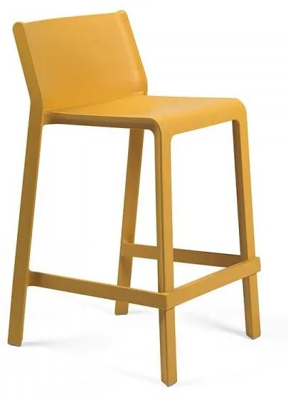 Nardi Plastová barová židle TRILL s nižším sedem Odstín: Agave - Zelená
