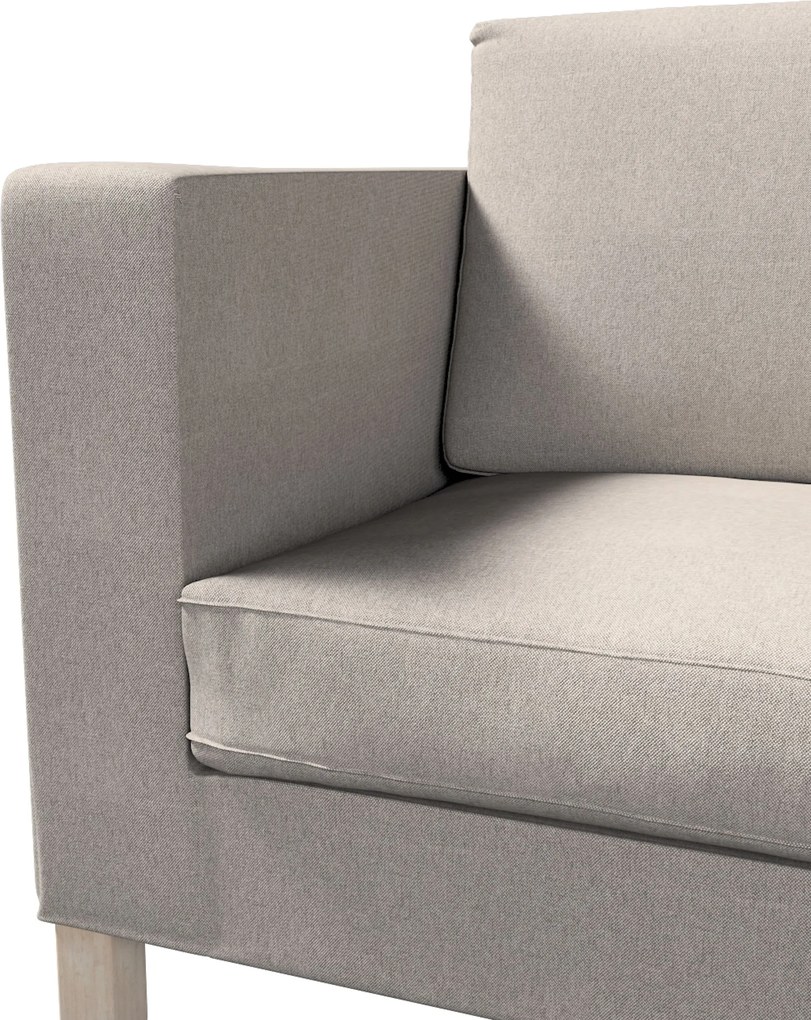 Potah na pohovku IKEA Karlanda rozkládací, krátký barva béžová látka pletený vzor