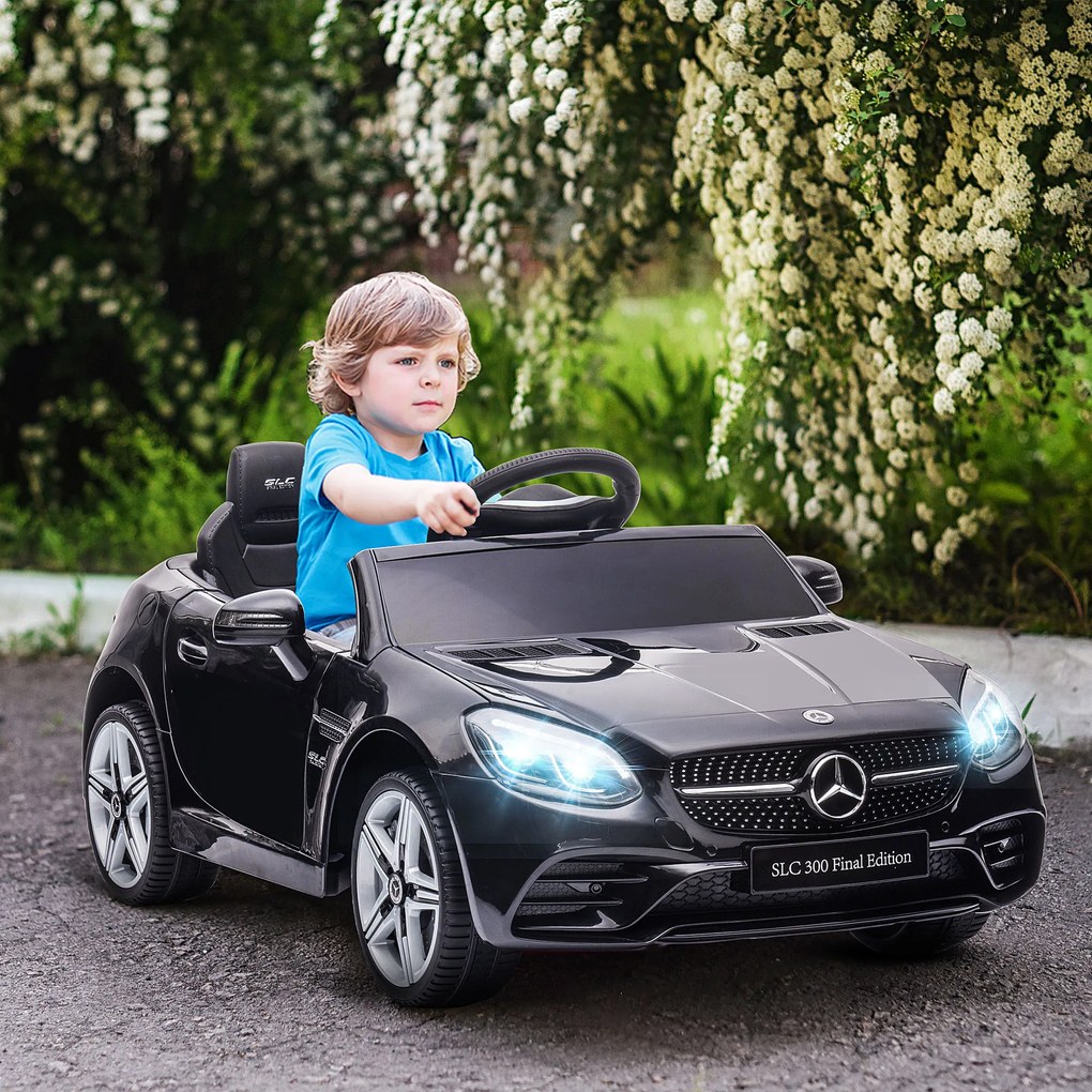 AIYAPLAY 12 V Dětské Elektrické Auto, Dětské Vozidlo s 2.4G Dálkovým Ovládáním, Elektrické Vozidlo s LED Světly, Bezpečnostním Páskem, Klaksonem, Hud…