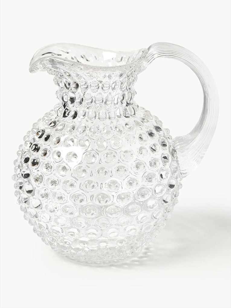 Ručně foukaný džbán Hobnail, 2 l