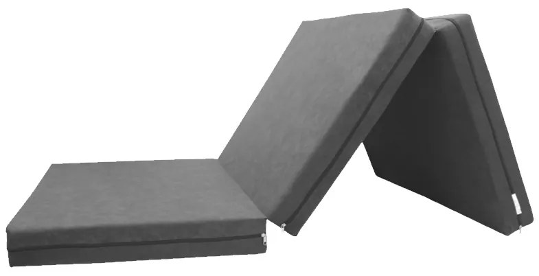 Skládací matrace pro hosty šedá 10 cm