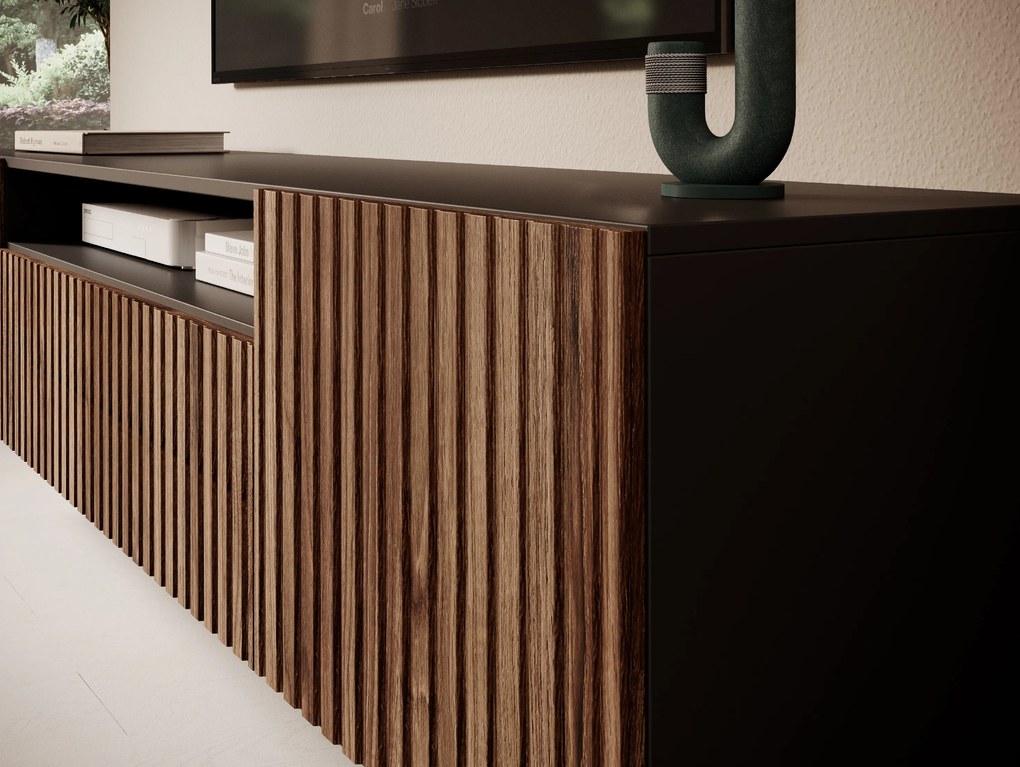 ADRK Furniture Šatní skříň RTV Miro na zavěšení RTV-MIR-BK