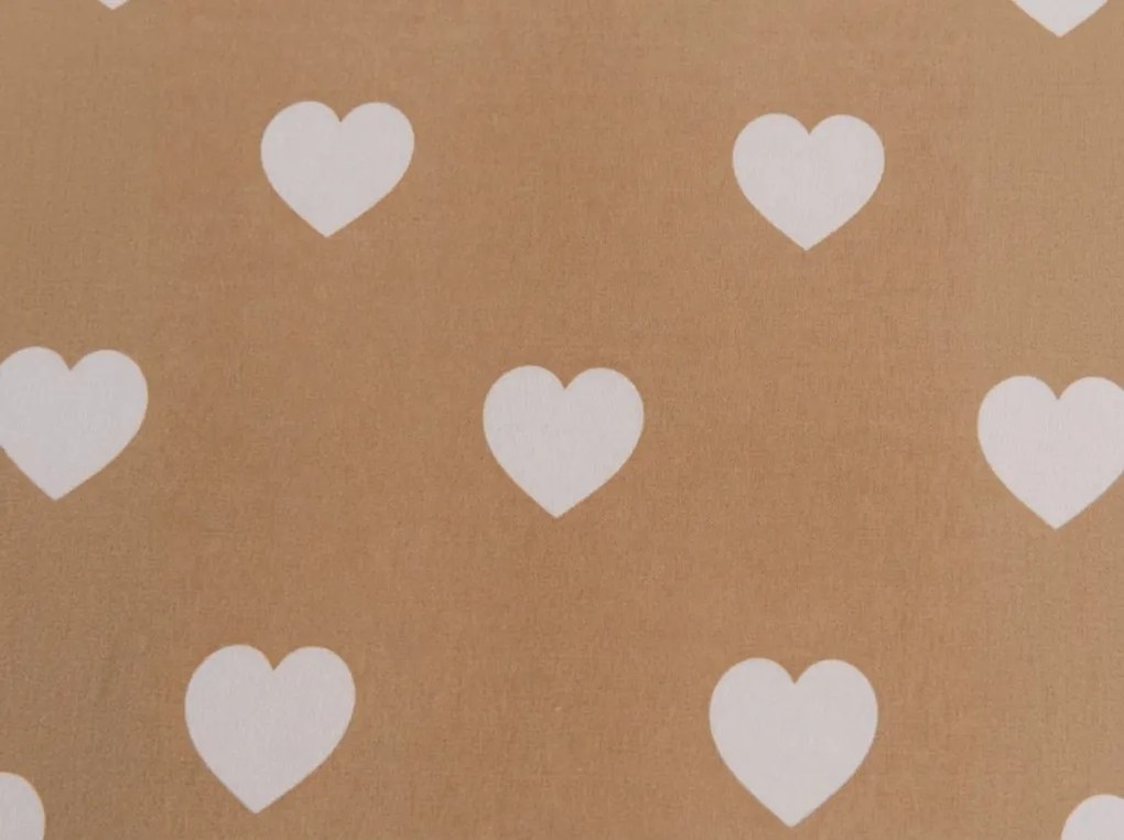 Prostěradlo z mikrovlákna CARAMHEART hnědé 90x200 cm