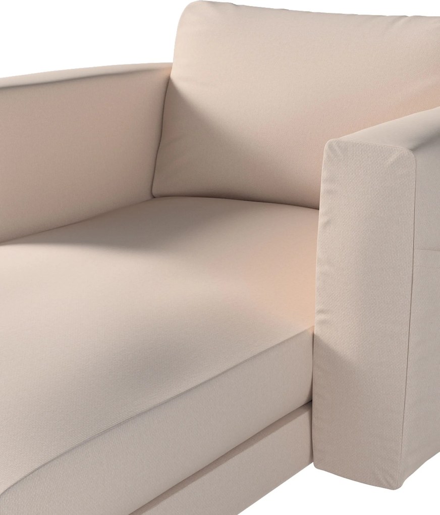 Potah na IKEA Norsborg šezlong s loketními opěrkami barva růžová látka pletený vzor