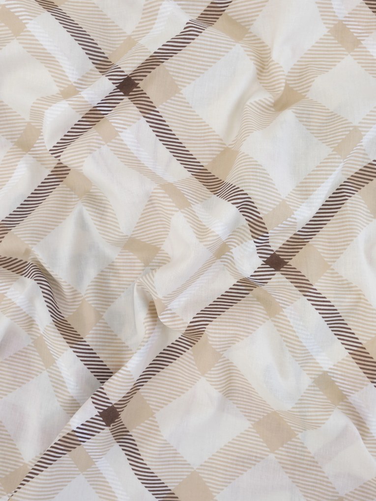 MK Lůžkoviny Vánoční francouzské bavlněné povlečení Renforcé - Kouzlo Vánoc krémové 220 × 200 cm, 2ks 70 x 90 cm