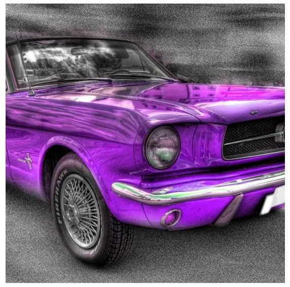 Obraz fialového auta (40x40 cm), 40 dalších rozměrů