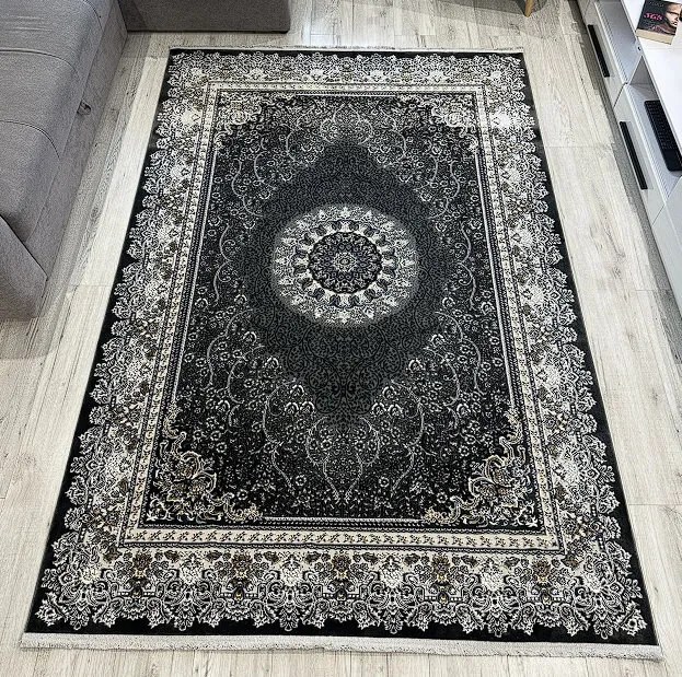 HU Šedý orientální koberec King29033-Antracite Rozměr: 80x150 cm