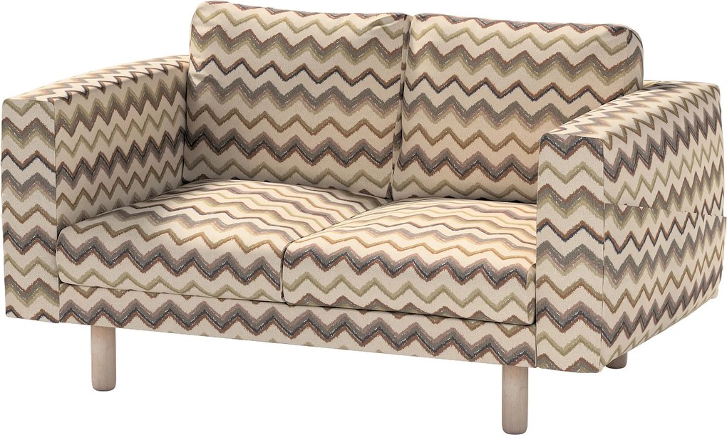 Potah na pohovku IKEA Norsborg 2-místná barva béžová látka pletený vzor, vzorované