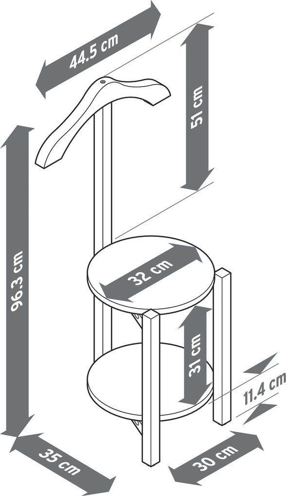 Tchibo - Němý sluha - barva: bílá