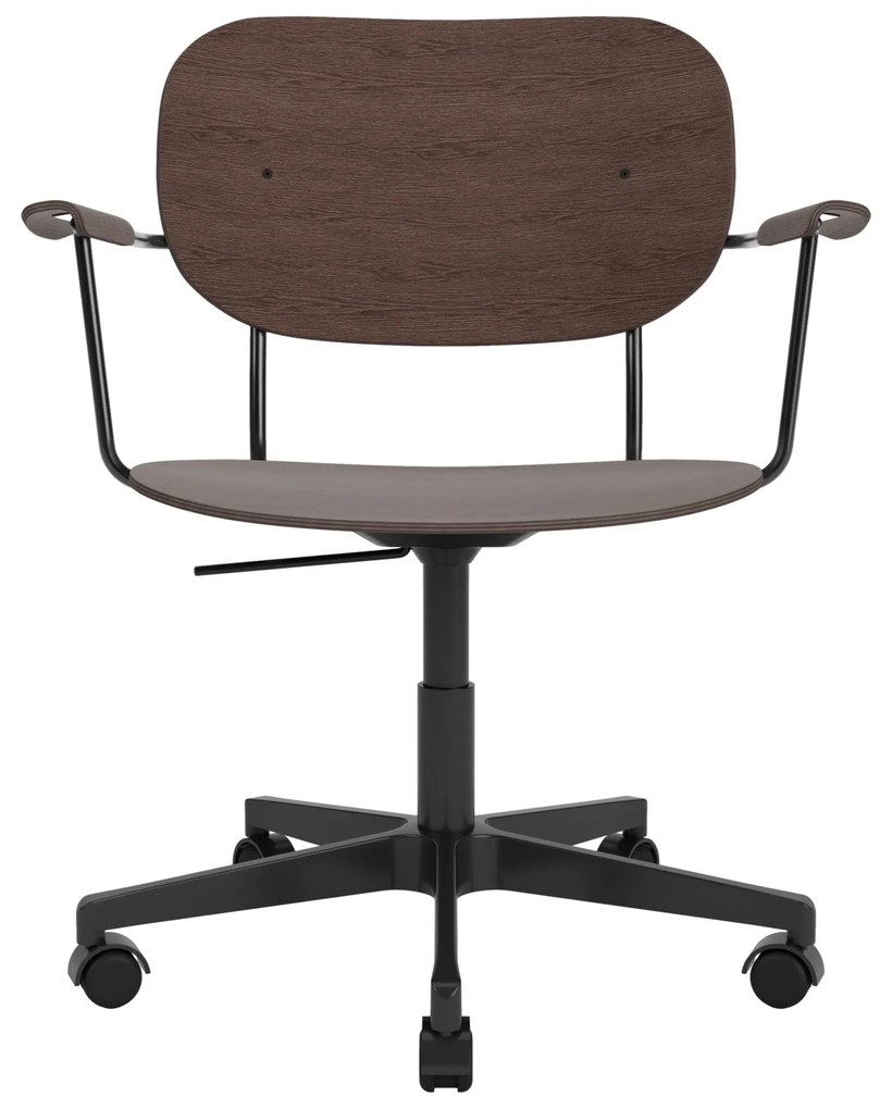 AUDO (MENU) Kancelářská židle Co Task Chair s područkami, Black / Dark Oak