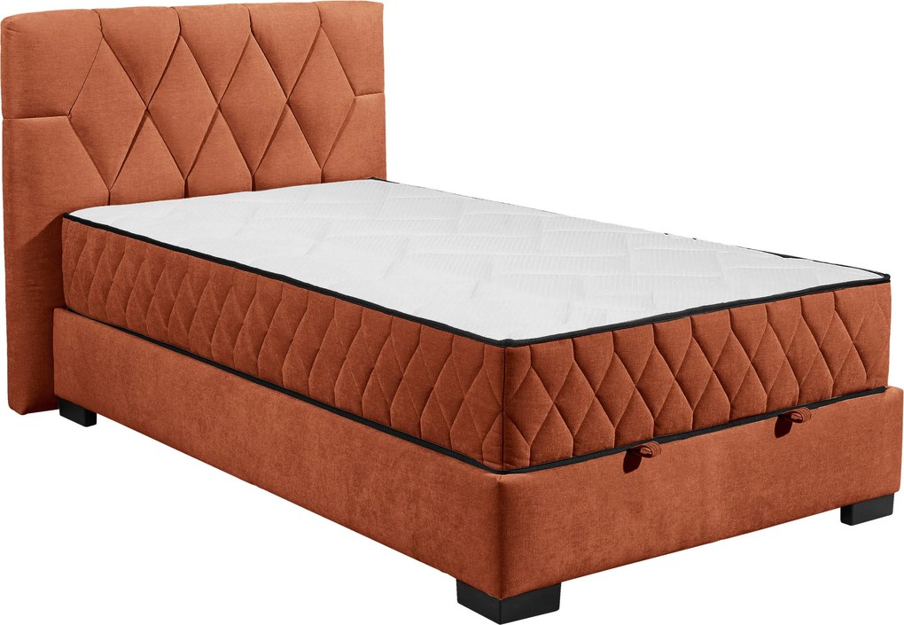 XXXLutz AMERICKÁ POSTEL, 120/200 cm, koňaková MID.YOU - Postele s úložným prostorem - 002220053804