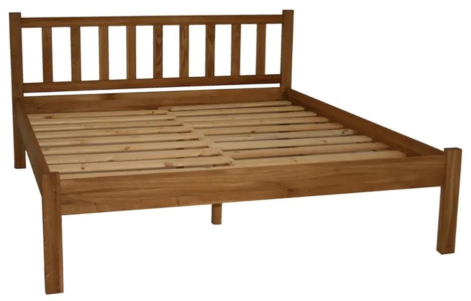 Dřevěná postel karina 22621 - dub - unis-n